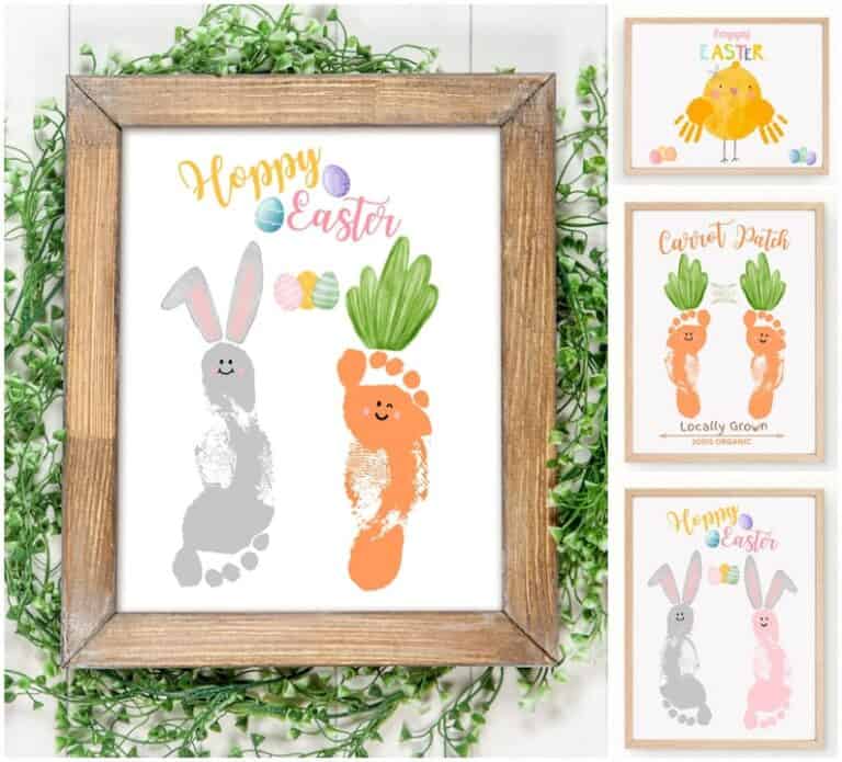 Easter Handprint Art - With Printable Templates