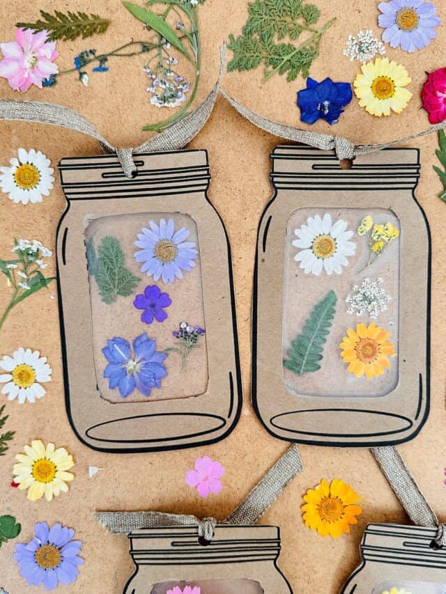 DIY Pressed Flower Bookmarks With Printable Template