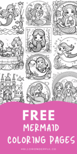 Free Mermaid Coloring Pages With Printables - hello, Wonderful