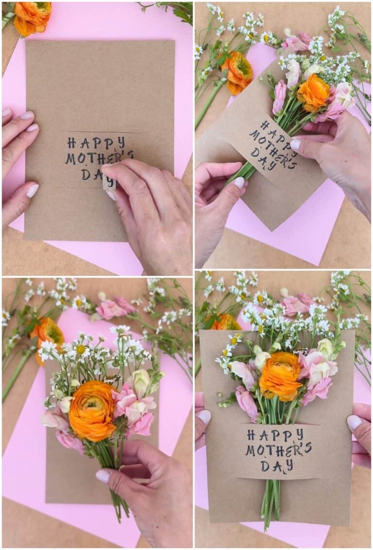 DIY Mother's Day Flower Card - Beautiful and Simple!