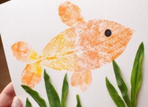 This Leaf Fish Art Is A Cute Ocean Craft