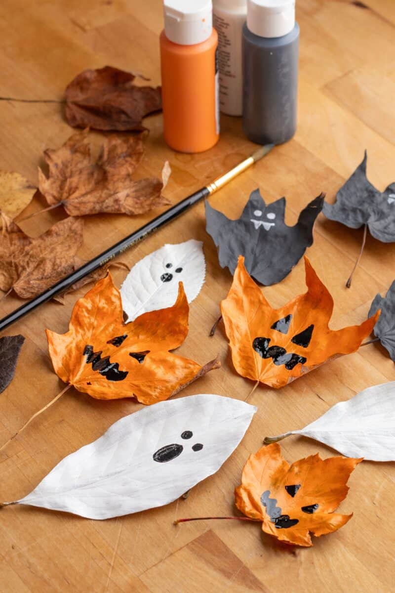Spooky Fun Halloween Leaf Craft