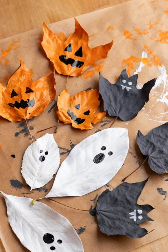 Spooky Fun Halloween Leaf Craft