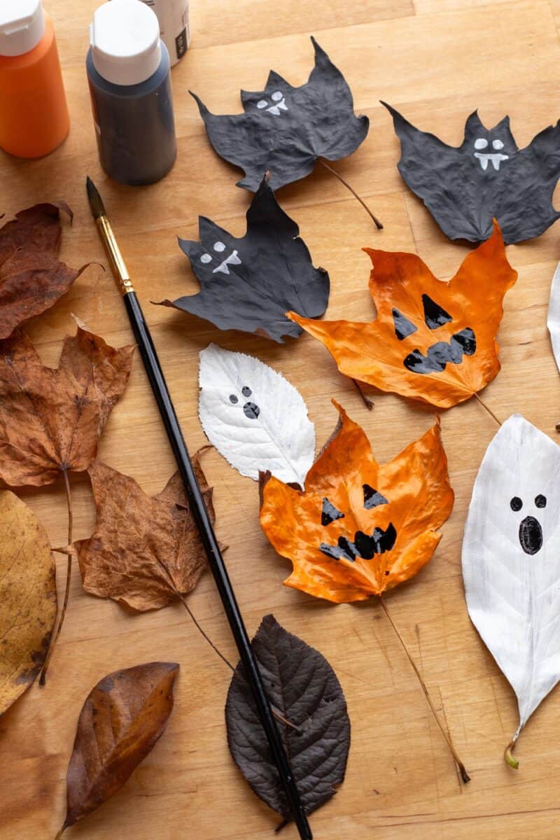 Spooky Fun Halloween Leaf Craft