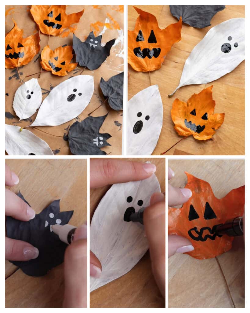 Spooky Fun Halloween Leaf Craft