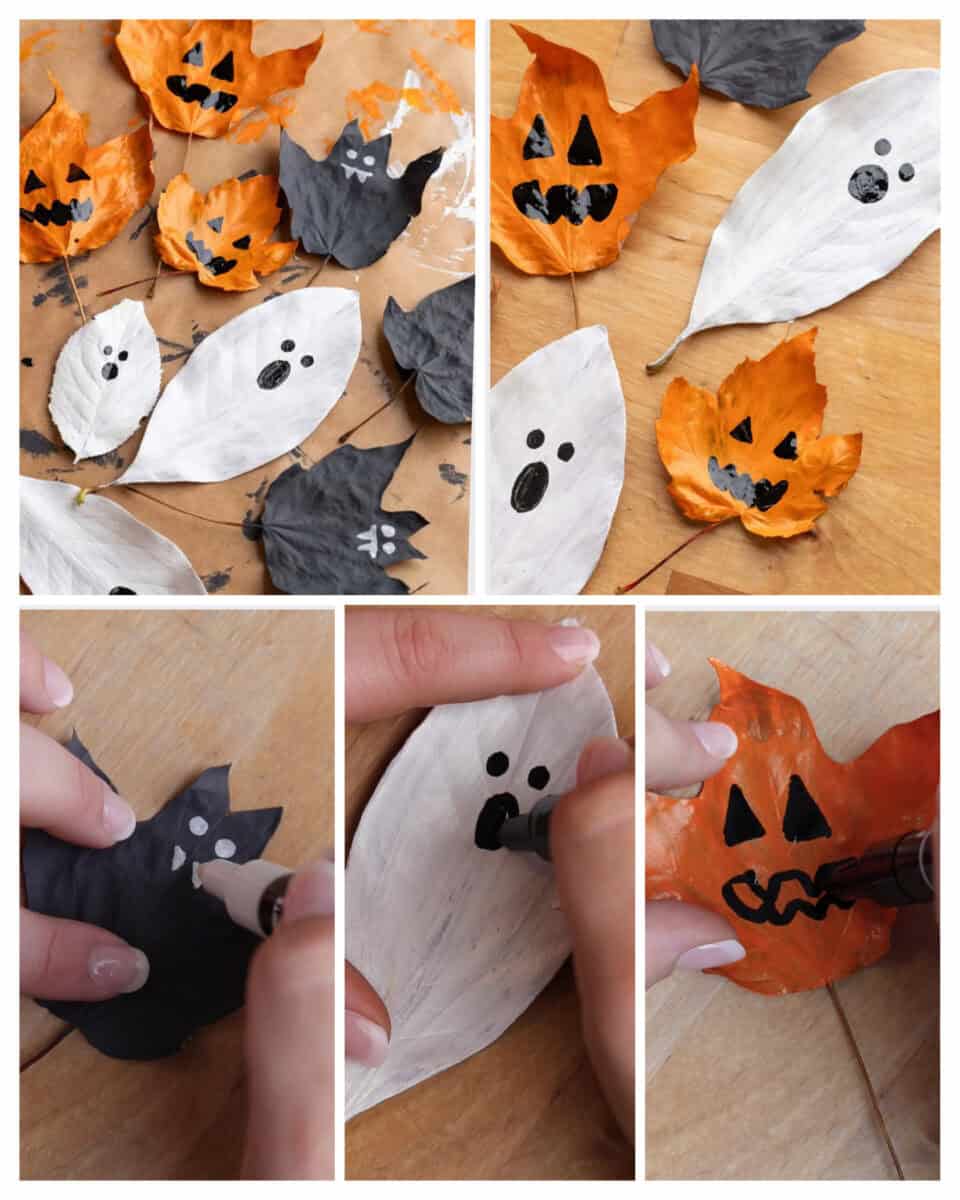 Spooky Fun Halloween Leaf Craft