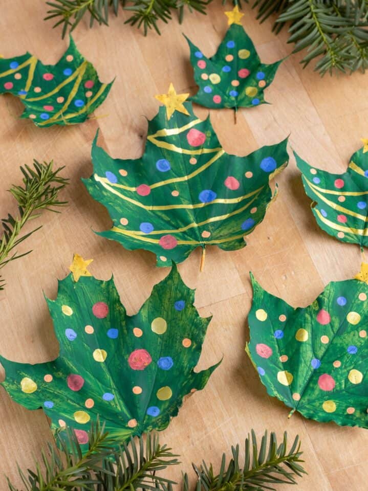 Beautiful Christmas Tree Leaf Craft - hello, Wonderful