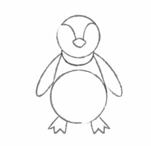 How to Draw a Penguin - Free Template