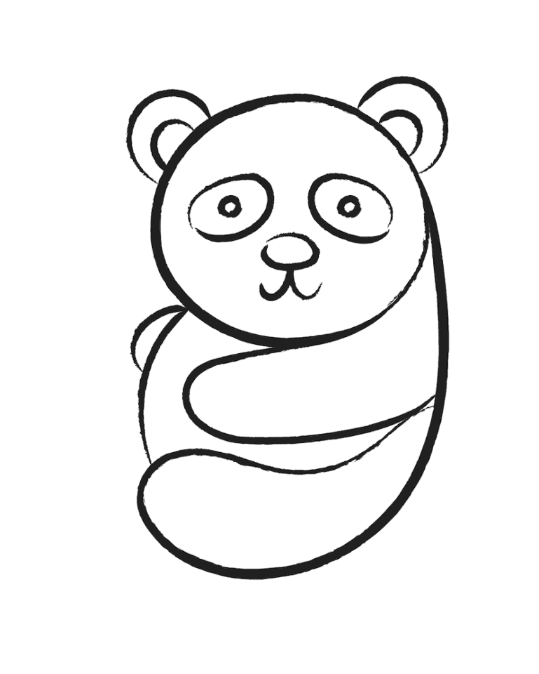 How to Draw a Panda - With Printable Guide - hello, Wonderful