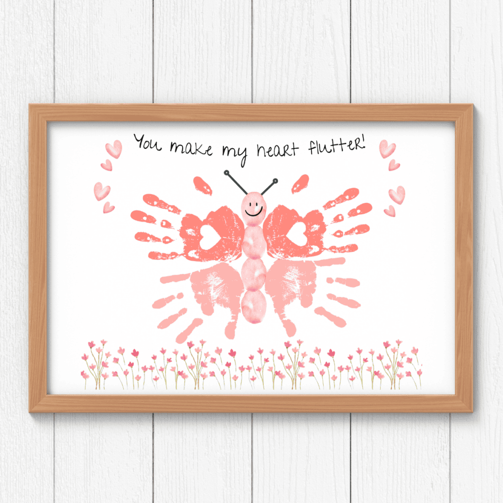 Beautiful Butterfly Handprint Craft - Printable Template