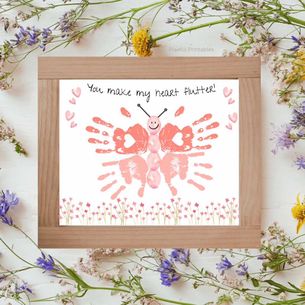 Beautiful Butterfly Handprint Craft - Printable Template