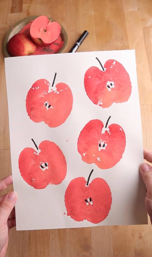 Apple Stamping: A Fun and Simple Fall Craft for Kids