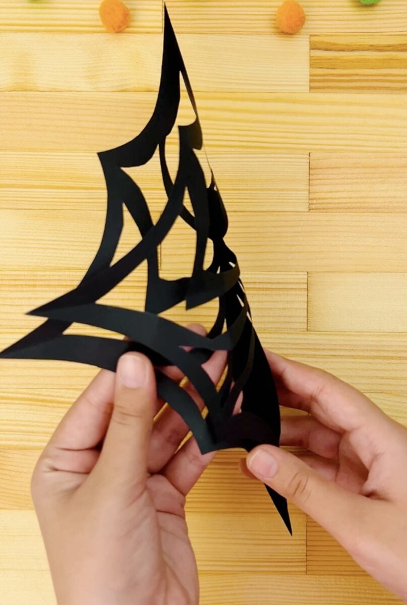 Easy Paper Spiderweb Craft With Printable Template