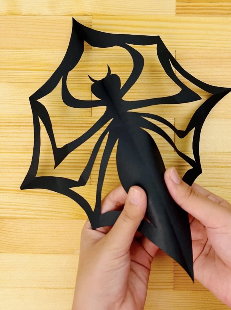 Easy Paper Spiderweb Craft With Printable Template