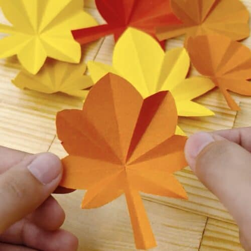 How To Make Easy Fall Paper Leaves Craft