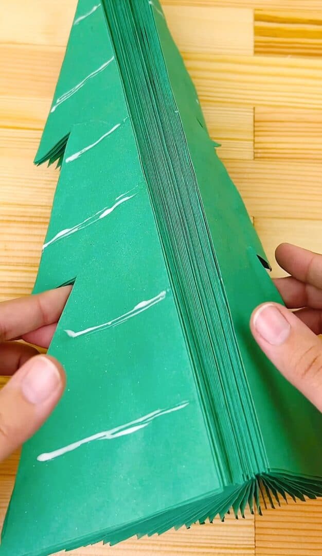 How To Make A 3D Honeycomb Paper Christmas Tree Craft