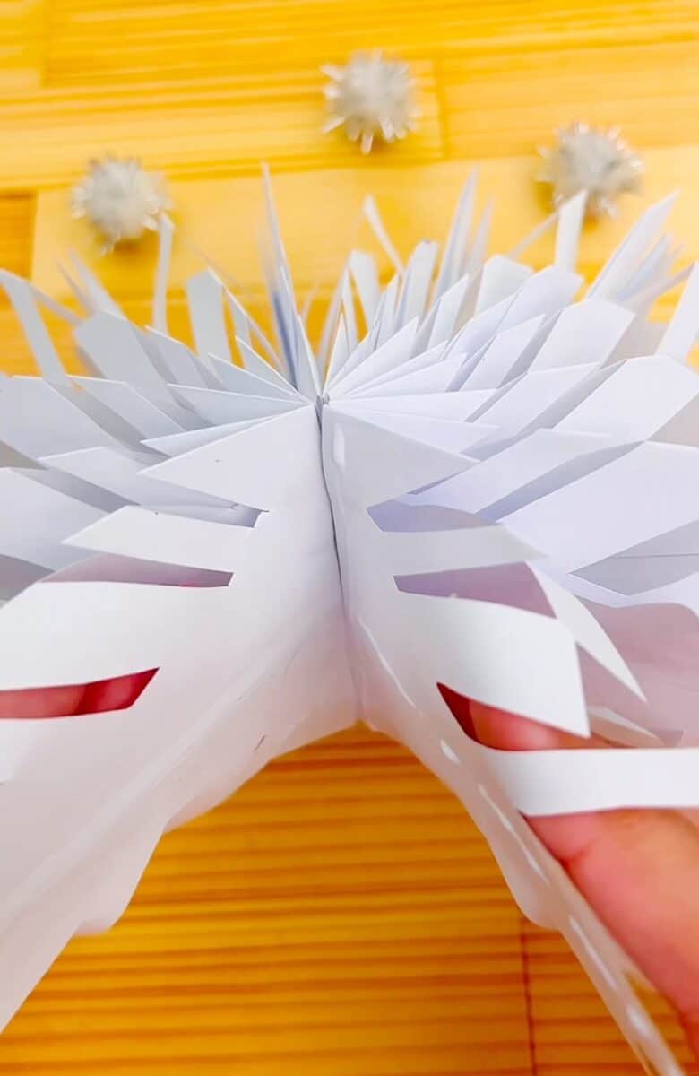 Beautiful 3D Paper Snowflake Craft With Printable Template